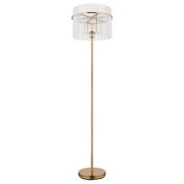 Globo LIGHTING Stehlampe "GORLEY", gold (goldfarben matt), &Oslash; 38cm H: 152cm, 1 Stk., Leuchten, Design Glasst&auml;be, Stehleuchte, Wohnzimmer, Esszimmer, Stehlampe
