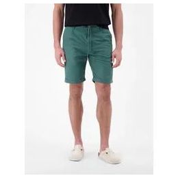Chinoshorts Lerros "Chino-Shorts aus Baumwoll-Leinen-Mischgewebe", Herren, Gr. 33, soft teal, 80% Baumwolle, 20% Leinen, Hosen Chinoshorts, Chino Hose Herren kurz, Tunnelzugbund und G&uuml;rtelschlaufen, 4 Taschen