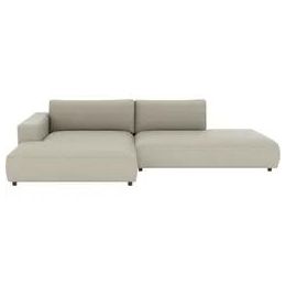 Ecksofa Musterring "Lucia", silber, B:330cm H:81cm T:190cm, 100% Polyester, Sofas, Ecksofa, verschiedene Farben, gro&szlig;er Longchair mit Armlehne, B330 x T190 cm