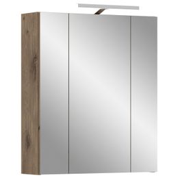 Spiegelschrank Ice Eiche dunkel mit LED