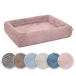 SABRO Hundebett KUDDE Cord ros&egrave; 1,17 m, 1,5 m