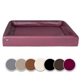 SABRO Hundebett KUDDE Kunstleder pink 80 cm, 1 m