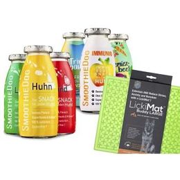 SmoothieDog Mix + Lickimat Gr&uuml;n 6x250 g