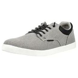 Sneaker Bullboxer "Bullboxer Sneaker Lederimitat/Textil", Herren, Gr. 44, grau, Lederimitat, Textil, Schuhe Sneaker