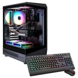 GAMEMAX Gaming-PC "VISTA COC AB 8040 AMD Ryzen 5 9600X 16GB DDR5 1TB SSD RTX 5060", schwarz, Microsoft Windows 11 Home (64 Bit), 16 GB RAM 1.000 GB SSD, Desktop-PCs, Windows 11, DDR5 RAM