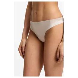 String BOSS "THONG_B.MIRAGE", Damen, Gr. S, light beige 270, Jersey, Obermaterial: 80% Polyamid, 20% Elasthan, k&ouml;rpernah, Unterhosen String, Zweifarbig, aus Stretch-Jersey