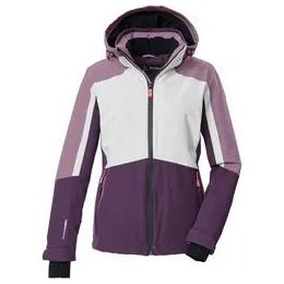 Skijacke Killtec "KSW 28 WMN SKI JCKT", Herren, Gr. 40, pflaume, Obermaterial: 100% Polyester;Futter: 100% Polyester;F&uuml;llung: 100% Polyester, Jacken Skijacke, Wasserdichte Skijacke mit Colourblock-Design und praktischen Taschen