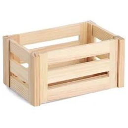 Aufbewahrungsbox zeller PRESENT "'Leisten', Kiefer", natur, B:19,6cm H:15cm T:29,5cm, Massivholz, Aufbewahrungsboxen, Aufbewahrungsbox, nat&uuml;rliches Holz, vielseitig, Stecksystem