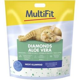 MultiFit Diamonds Aloe Vera Silikatstreu 16 l