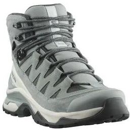 Wanderschuh Salomon "QUEST ECHO GORE TEX", Damen, Gr. 40, gr&uuml;n milieu, icicle, urban chic, Leder, Textil, Schuhe Wanderschuh, wasserdicht