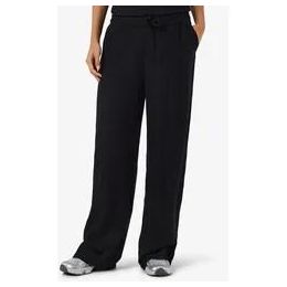 Jogger Pants Noisy may "NMLEILANI NW LOOSE PANTS WVN NOOS", Damen, Gr. XS, N-Gr, schwarz, Web, Obermaterial: 77% Viskose, 23% Leinen, unifarben, regular fit kn&ouml;chellang, Hosen