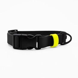 THE DOG IDEA Biothane Halsband Schwarz Klickverschluss L