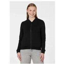 Sweatjacke Ragwear "KENIANE", Damen, Gr. XXL, schwarz, Sweatware, Obermaterial: 67% Polyester, 28% Viskose, 5% Elasthan, unifarben, normal, Rundhals, Sweatjacken Sweatjacke, Unbrushed mit Viskoseanteil f&uuml;r sportives Finish