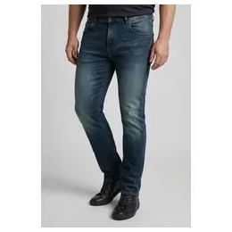 Slim-fit-Jeans PETROL INDUSTRIES "Seaham", Herren, Gr. 34, L&auml;nge 32, night shadow, Obermaterial: 98% Baumwolle, 2% Elasthan, schmal, Jeans Slim-fit-Jeans