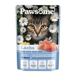 Pawsome Nassfutter Katze, Adult, Light, Lachs 28x85 g
