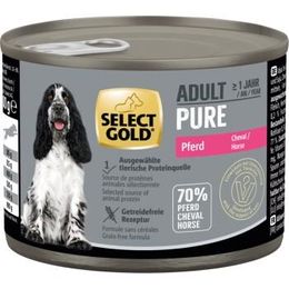 SELECT GOLD Pure Adult Pferd 12x200 g
