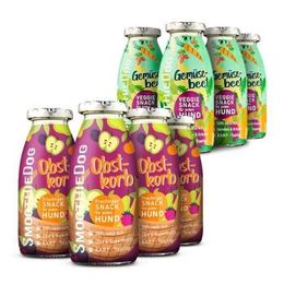 SmoothieDog Gem&uuml;sebeet 4x 250 ml + Obstkorb 4x 250 ml