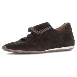 Sneaker Gabor "Sneaker low", Damen, Gr. 39, braun, Schuhe Sneaker