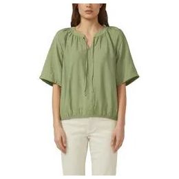 Klassische Bluse s.Oliver, Damen, Gr. 36, khaki, Web, Obermaterial: 84% Viskose, 16% Polyamid, unifarben, relaxed fit normal, Rundhals, gerader Abschluss, Blusen Bluse, mit All-Over Print