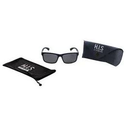 H.I.S. Sonnenbrille H.I.S, Herren, dunkelblau, unifarben, Sonnenbrillen Sonnenbrille, Filterkategorie 3, 100% UVA & 100% UVB Schutz, polarisierende Gl&auml;ser