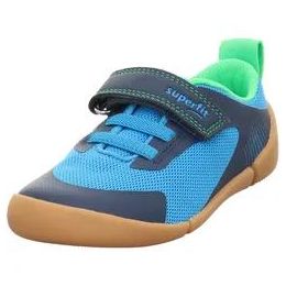 Klettschuh Superfit "VENTO WMS: weit", Kinder, Gr. 33, blau, hellgr&uuml;n, Lederimitat, Textil, Schuhe Klettschuh, Klettschuh, WMS: weit V, Gr&ouml;&szlig;enschablone zum Download