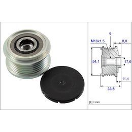 INA Generatorfreilauf 535 0059 10 f&uuml;r PEUGEOT MINI LAND ROVER FIAT CITRO&Euml;N FORD JAGUAR VOLVO BMW 6G9N10300XA 77362558 2099447