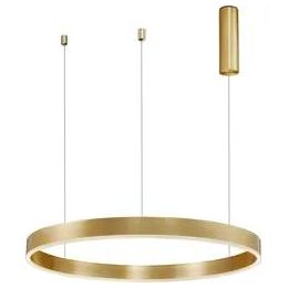 NOVA LUCE LED-H&auml;ngeleuchte "MOTIF", gold, 1, &Oslash; 80cm, 1 Stk., Leuchten, Dimmbar; H&ouml;henverstellbar; Mit Leuchtmittel