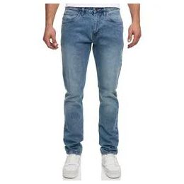 Regular-fit-Jeans INDICODE "INTony", Herren, Gr. 38, L&auml;nge 34, blau wash, Denim/Jeans, Obermaterial: 98% Baumwolle, 2% Elasthan, Abriebeffekte, regular fit kn&ouml;chellang, Jeans