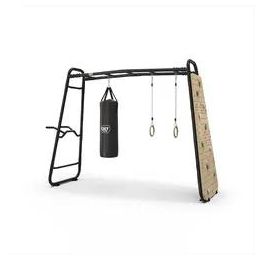 Kletterwand EXIT "GetSet Monkeybar MB220", schwarz, Kletterger&uuml;ste, Kinder, B/H: 352cm x 248cm, Stahl, B:352cm H:248cm L:125cm