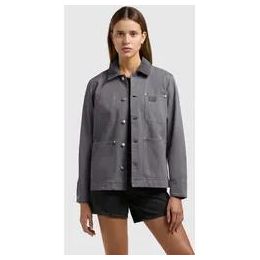 Fieldjacket Khujo "SUZY", Damen, Gr. M, sea grau, Twill, 100% Baumwolle, unifarben, regular fit h&uuml;ftlang, eingesetzt mit Druckkn&ouml;pfen, Jacken