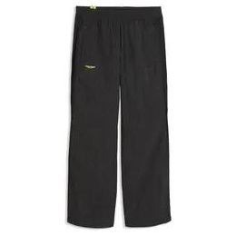 Sporthose Puma "Puma x ASTON MARTIN ARAMCO F1 TEAM Lifestyle T7 Oversized Hose", Herren, Gr. M, Normalgr&ouml;&szlig;en, schwarz, Obermaterial: 7% Polyester, 93% Nylon. Taschenfutter: 7% Polyester, 93% Nylon. Einsatz: 100% Nylon, unifarben, oversize, Hosen Sporthose