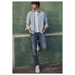 Regular-fit-Jeans Street One MEN, Herren, Gr. 40, L&auml;nge 34, indigo blau random wash, Jeans, 99% Baumwolle, 1% Elasthan, unifarben, lang, Jeans, aus Baumwolle mit Stretchanteil