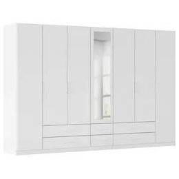 Kleiderschrank Rauch "Schrank Garderobe Ankleide GAMMA Breiten 91/136/181/226/271/315/360 cm", alpinwei&szlig;, griffe wei&szlig;, B:315cm H:210cm T:54cm, Holzwerkstoff, Schr&auml;nke, Kleiderschrank, verschiedene Griff-Varianten, mit Spiegel TOPSELLER MADE IN GERMANY, Topseller