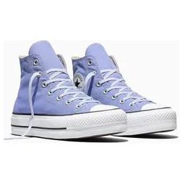 Sneaker Converse "CHUCK TAYLOR ALL STAR LIFT PLATFOR", Damen, Gr. 38, very peri, wei&szlig;, schwarz, Textil, Schuhe Sneaker