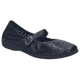 Ballerina Josef Seibel "Fenja 41, black-black", Damen, Gr. 38, schwarz (schwarz, schwarz), Obermaterial: 100% Rindsleder Leather cow., Schuhe Ballerina