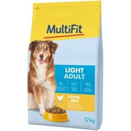 MultiFit Trockenfutter Hund Adult, Light, Huhn mit Reis 12 kg