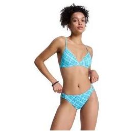Triangel-Bikini Roxy "Printed Essentials Set", Damen, Gr. XL, Cup B, katydid as if plaid, Obermaterial: 85% Microfaser, 15% Elasthan;, Bikini-Sets Triangel-Bikini