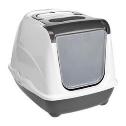 AniOne Katzentoilette Flip Cat S dunkelgrau