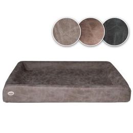 SABRO KUDDE Hundebett Wildleder taupe 1,17 m, 1,5 m