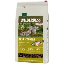 REAL NATURE WILDERNESS Trockenfutter Katze, Kitten, True Country, Huhn mit Fisch 2,5 kg
