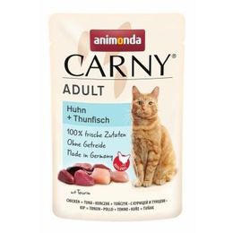 animonda Carny Nassfutter Katze Adult Huhn und Thunfisch 24x85 g