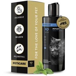 Peticare Anti-Parasiten Katzen-Shampoo gegen Milben Fl&ouml;he Pilz, lindert Juckreiz