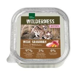 REAL NATURE WILDERNESS Nassfutter Katze, Kitten Wide Savannah, Lamm und Wildschwein 16x100 g