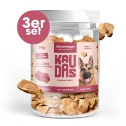 KAUDAS H&uuml;hnermagenPur Natursnack 3x60 g