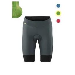 Fahrradhose Gonso "SITIVO W", Damen, Gr. 36, Normalgr&ouml;&szlig;en, grau (hellgr&uuml;n), 65% Polyamid, 35% Elasthan, Hosen Fahrradhose, Damen Radhose, Radlerhose mit speziellem Sitzpolster, Tight Fit