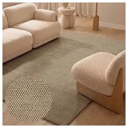 Wollteppich Ted Baker "Diana", beige, B:200cm H:16mm L:300cm, Oberfl&auml;che: 100% Wolle. R&uuml;ckseite: 100% Wolle, Teppiche, Wolle, Natur, Handgemacht, Wohnzimmer, Esszimmer, Schlafzimmer, Skandi