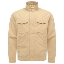Outdoorjacke Ragwear "Murpho", Herren, Gr. L (52), sand, Material: 72% Baumwolle, 28% Nylon, gerade h&uuml;ftbedeckend, hoch geschlossener Ausschnitt, mit Knopf,verstellbar,&Auml;rmel mit &Auml;rmelschlitz mit Druckknopf, Jacken Outdoorjacke, Leichte &Uuml;bergangsjacke mit Brusttaschen