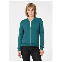 Sweatjacke Ragwear "KENIANE", Damen, Gr. XXL, ocean gr&uuml;n, Sweatware, Obermaterial: 67% Polyester, 28% Viskose, 5% Elasthan, unifarben, normal, Rundhals, Sweatjacken Sweatjacke, Unbrushed mit Viskoseanteil f&uuml;r sportives Finish