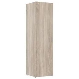 Dreht&uuml;renschrank wimex "M&uuml;nster Kleiderschrank", braun (eiche s&auml;gerau nachbildung), B:50cm H:185cm T:54cm, Holzwerkstoff, Schr&auml;nke, Dreht&uuml;renschrank, Mehrzweckschrank passt in jede kleine Nische