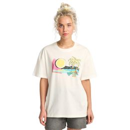 T-Shirt Billabong "Hot Tropics", Damen, Gr. L, wei&szlig;, Obermaterial: 100% Walkfrottier;, Shirts T-Shirt